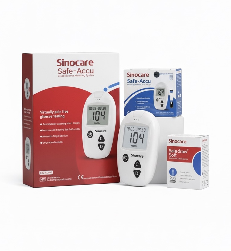 Glucometro + Tirillas + Lancetas (SinoCare) - DominoMed